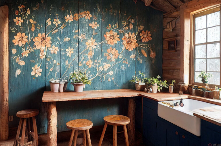 Cabin Kitchen Slavic Mural - Unreal Puzzles