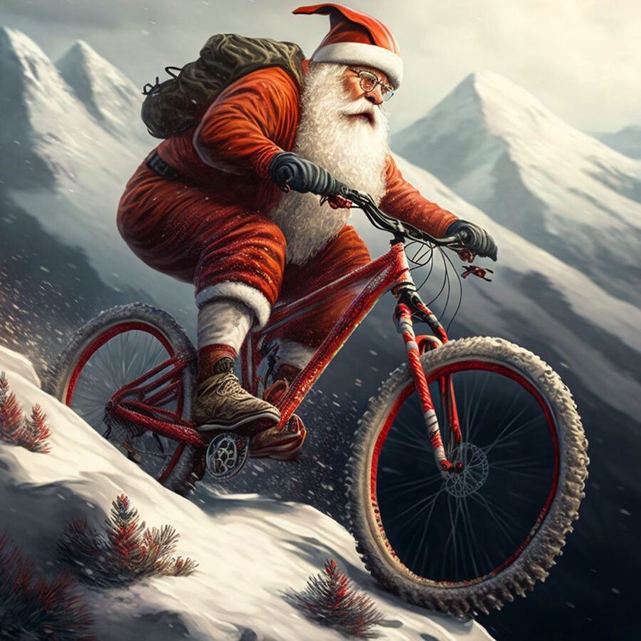 Mountain Bike Santa - Unreal Puzzles